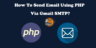 How To Send Email Using PHP Via Gmail SMTP?